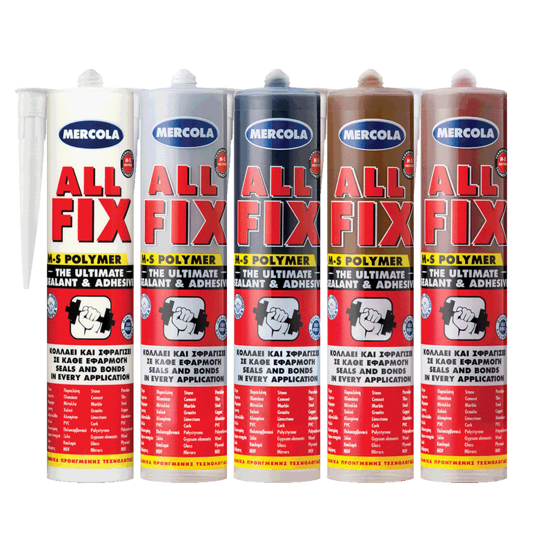 Adhesives & Sealants: ALL FIX